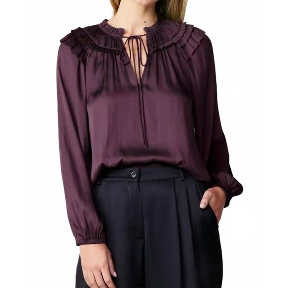 Current Air | Tops | New Current Air Smocked Shoulder Blouse In ...